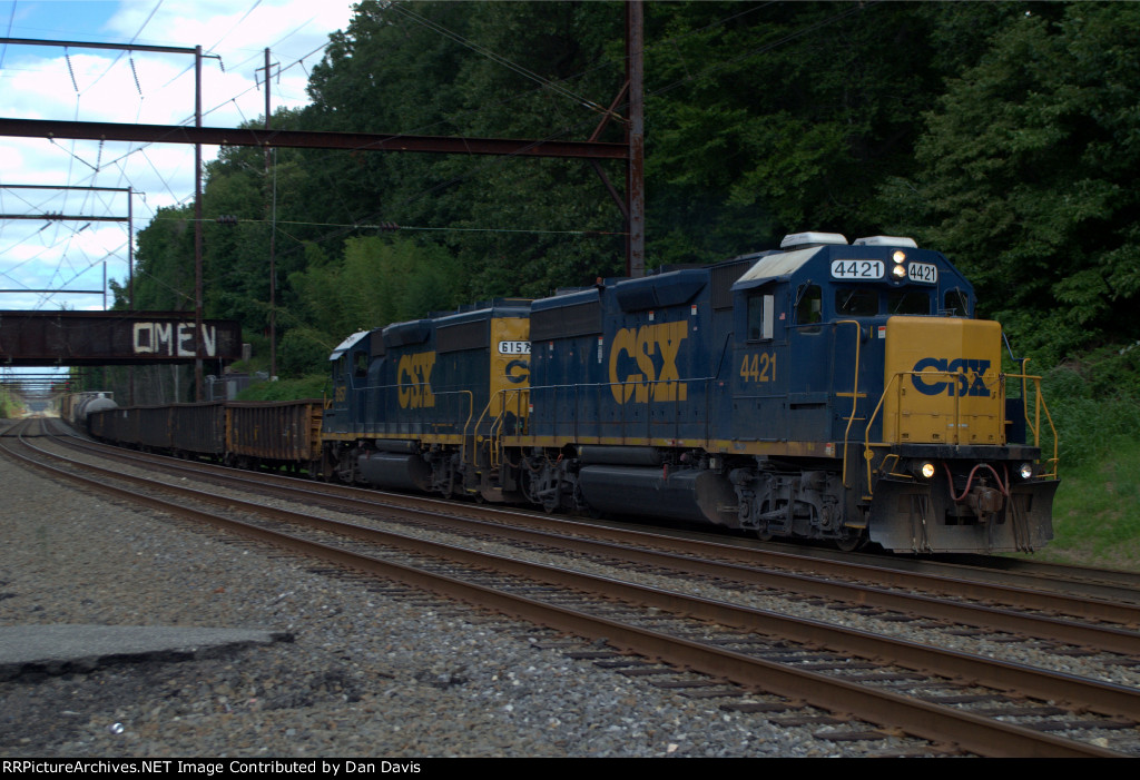 CSX GP40-2 4421 leads C770-14